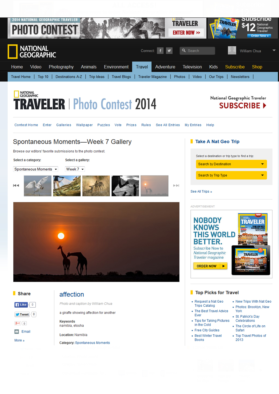 National Geographic Traveler Photo Contest 2014 » William Chua Photography