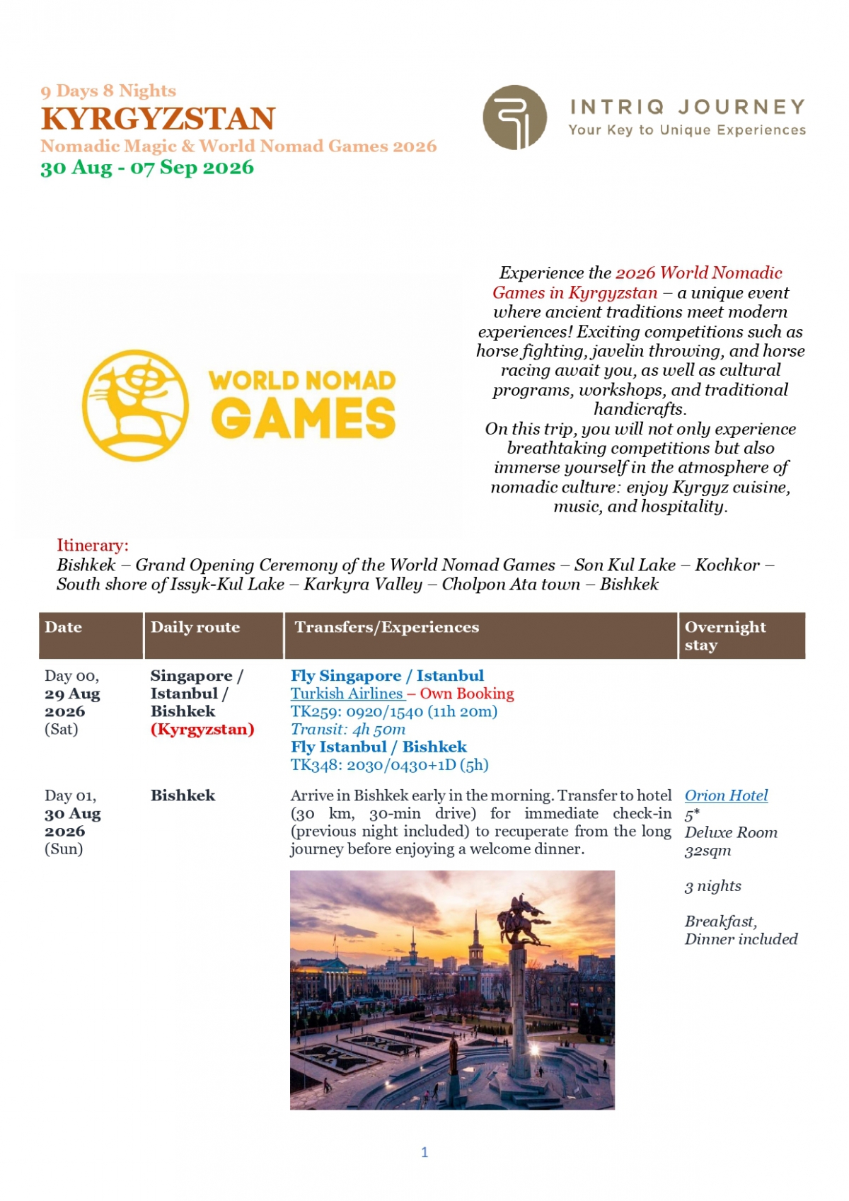 9 Days 8 Nights KYRGYZSTAN Nomadic Magic and World Nomad Games 2026 » William Chua Photography